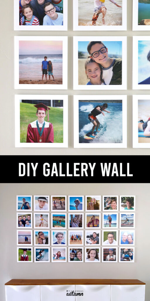 DIY Gallery Wall Photo Collage - It's Always Autumn