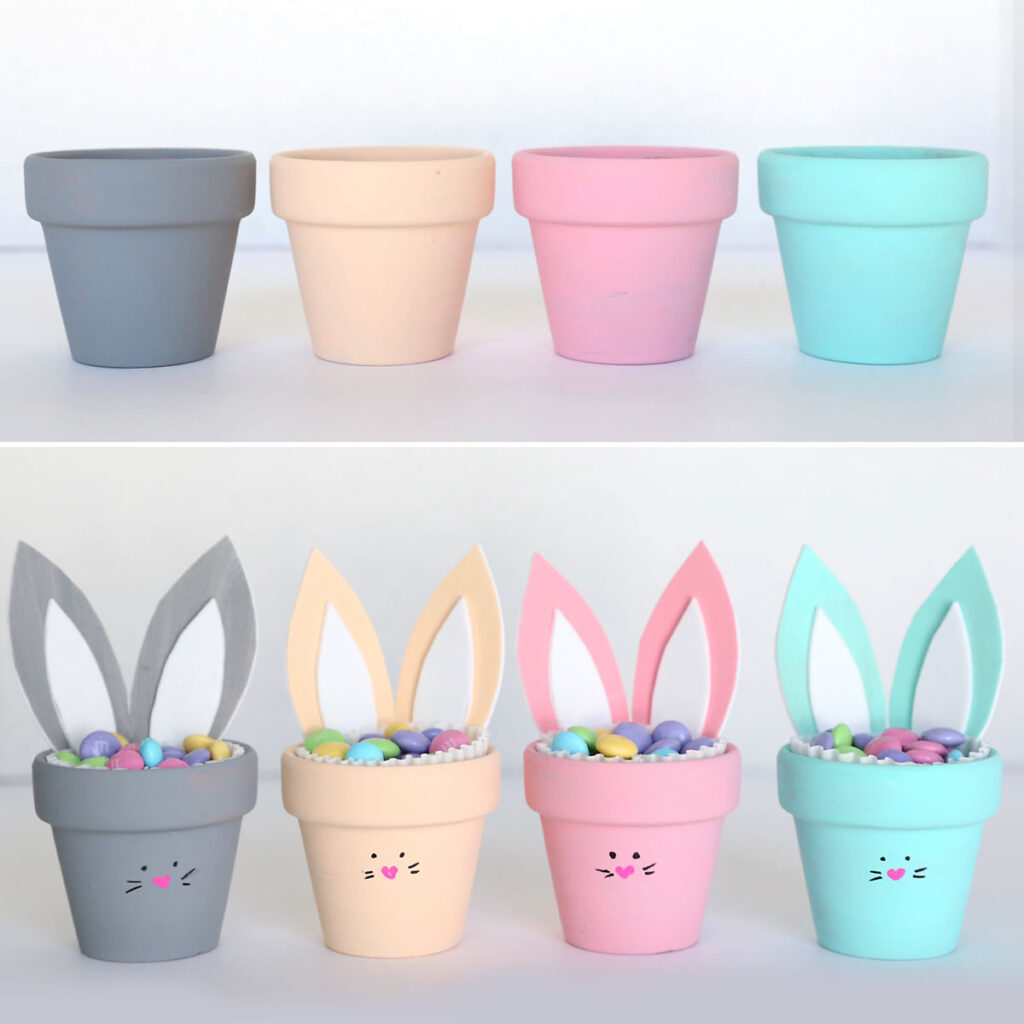 Flower Pot Bunny Craft {Easter craft for kids} - It's Always Autumn
