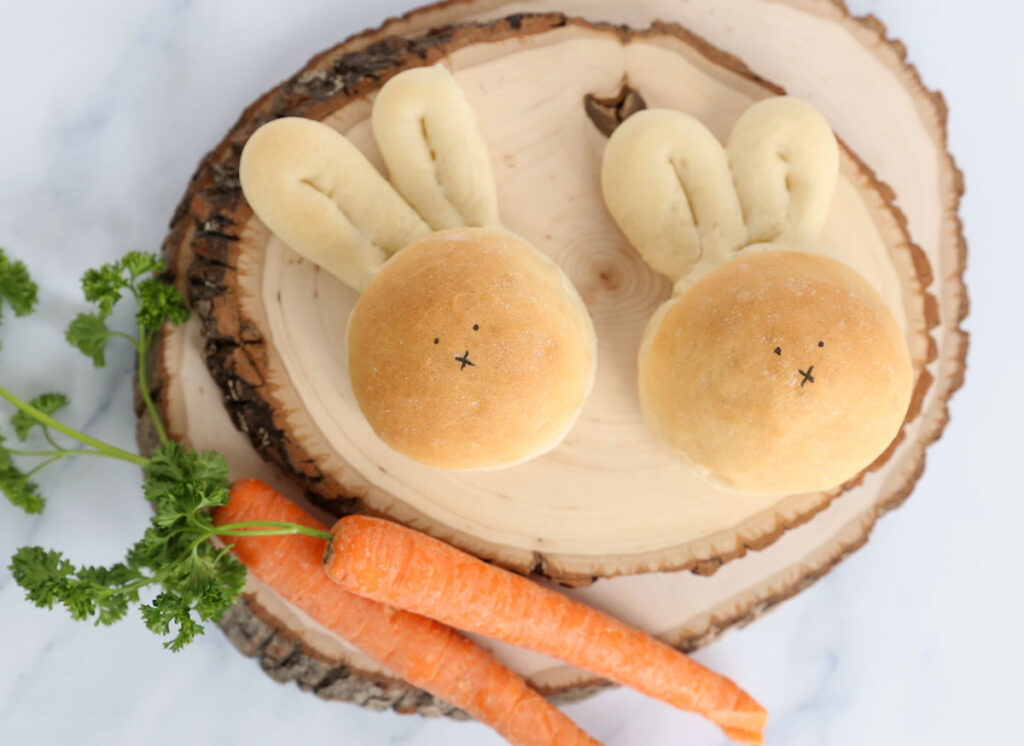 Easter Bunny Dinner Rolls - It's Always Autumn