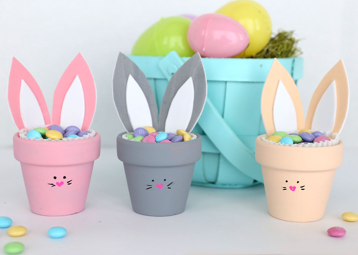Flower Pot Bunny Craft {Easter craft for kids} - It's Always Autumn