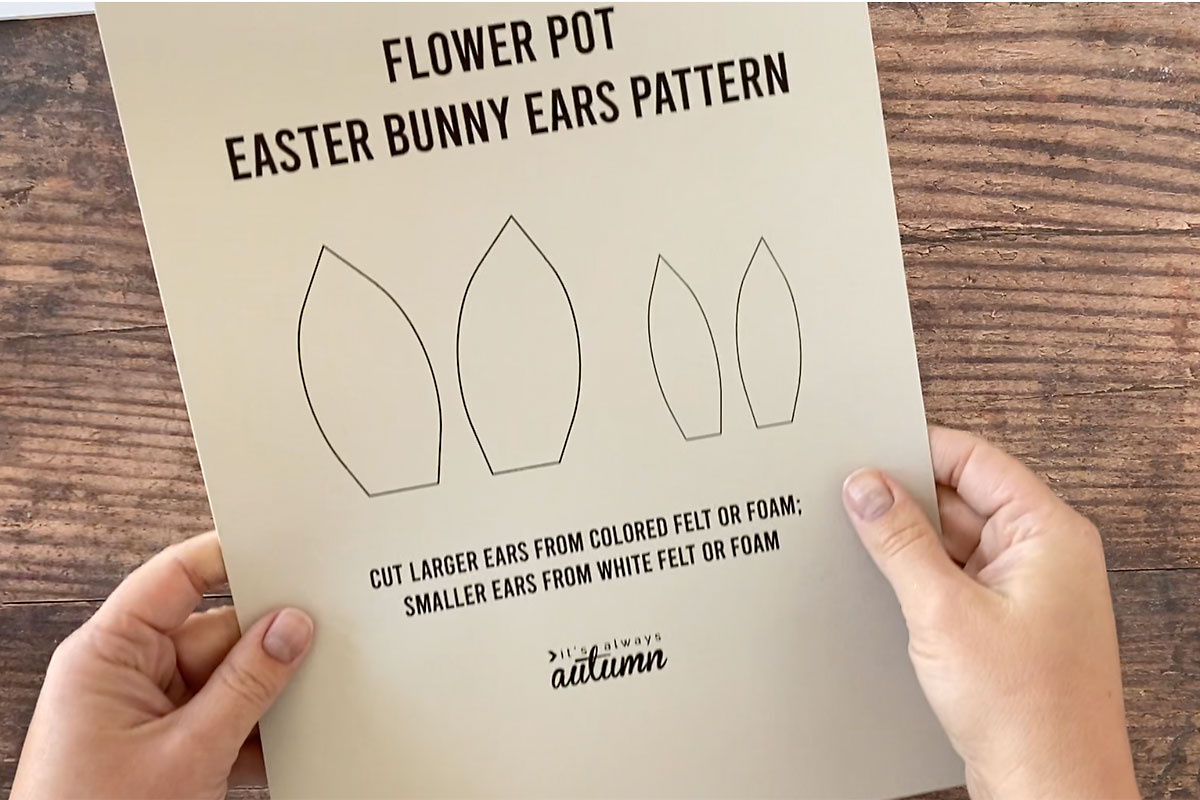 Flower Pot Bunny Craft {Easter craft for kids} - It's Always Autumn