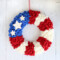 American Flag Loop Yarn Wreath - It's Always Autumn