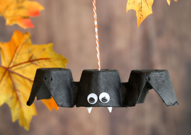 Easy Egg Carton Bat Craft for Kids - It's Always Autumn