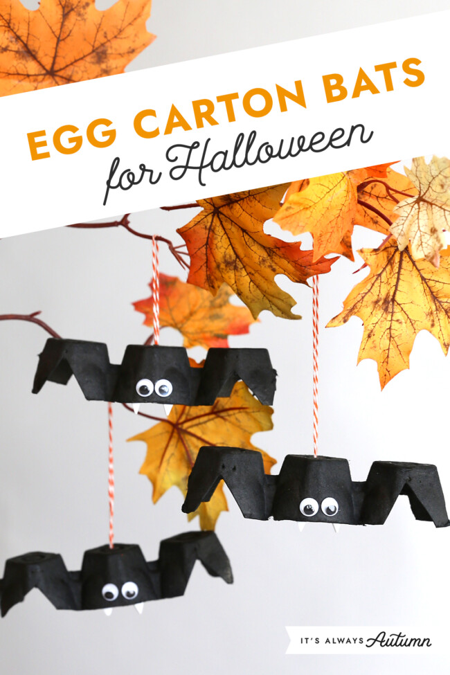Easy Egg Carton Bat Craft for Kids - It's Always Autumn