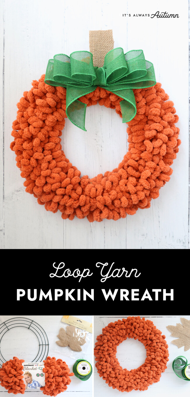Easy DIY Pumpkin Wreath - It's Always Autumn