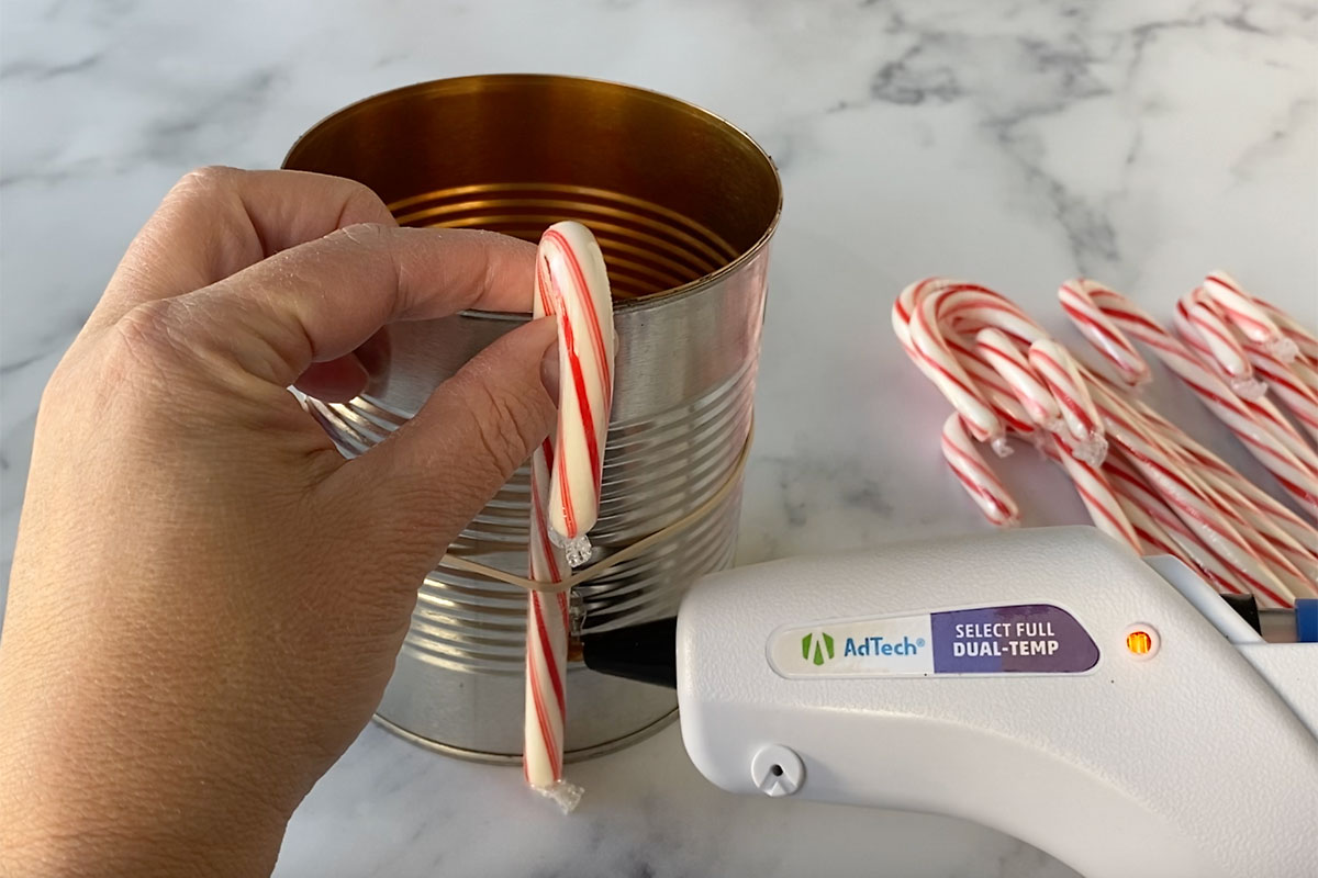 DIY Candy Cane Centerpiece - It's Always Autumn