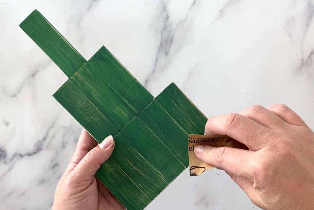 Easy Wood Block Christmas Trees - It's Always Autumn