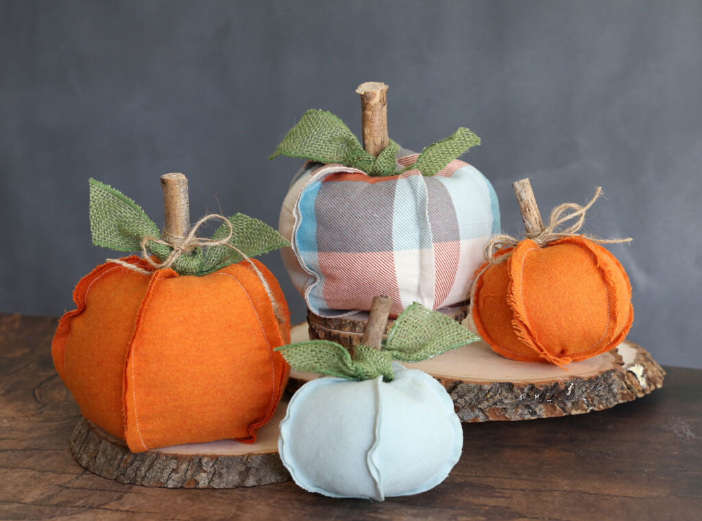 Easy DIY Fabric Pumpkins - It's Always Autumn