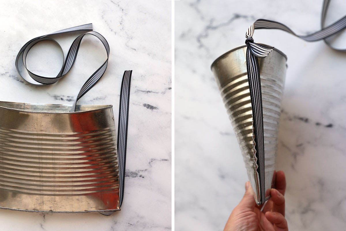 DIY Smashed Can Door Hanger - It's Always Autumn