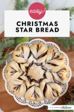 2 Ingredient Christmas Star Bread - It's Always Autumn