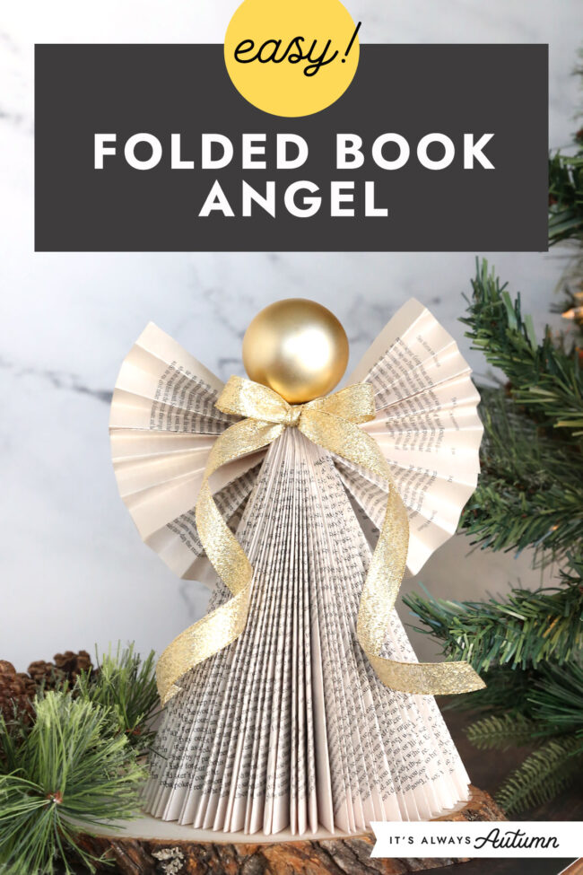 Folded Book Angel {Easy!} - It's Always Autumn