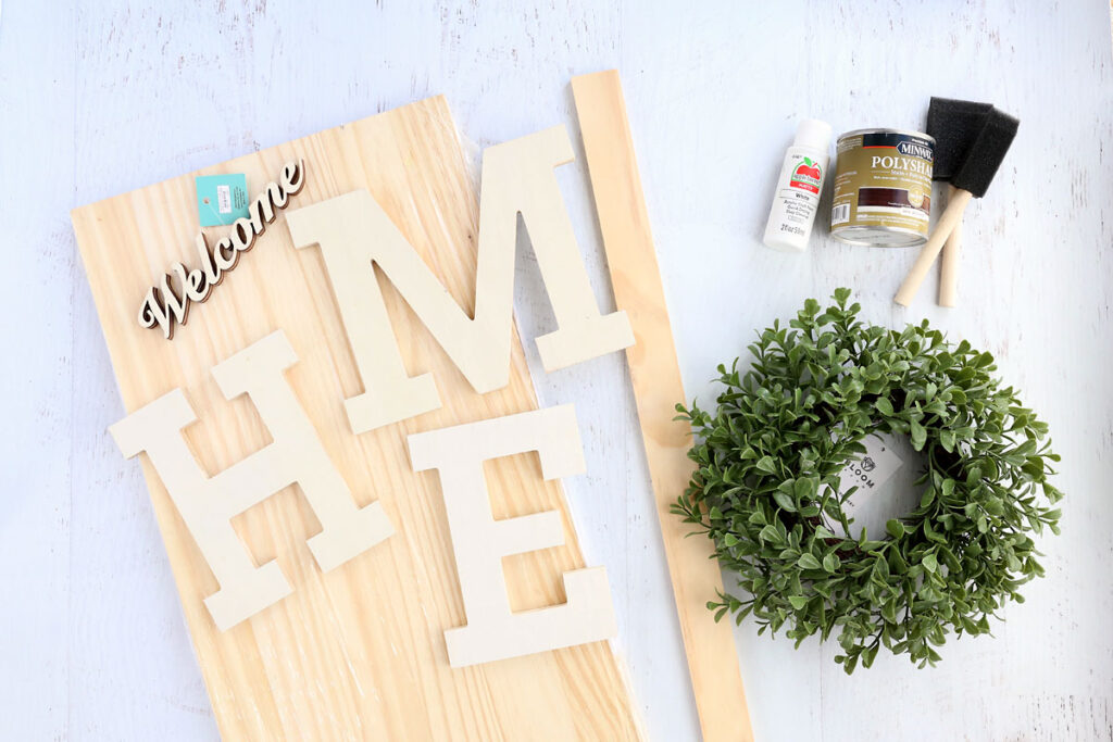 DIY Welcome Home Porch Sign - It's Always Autumn