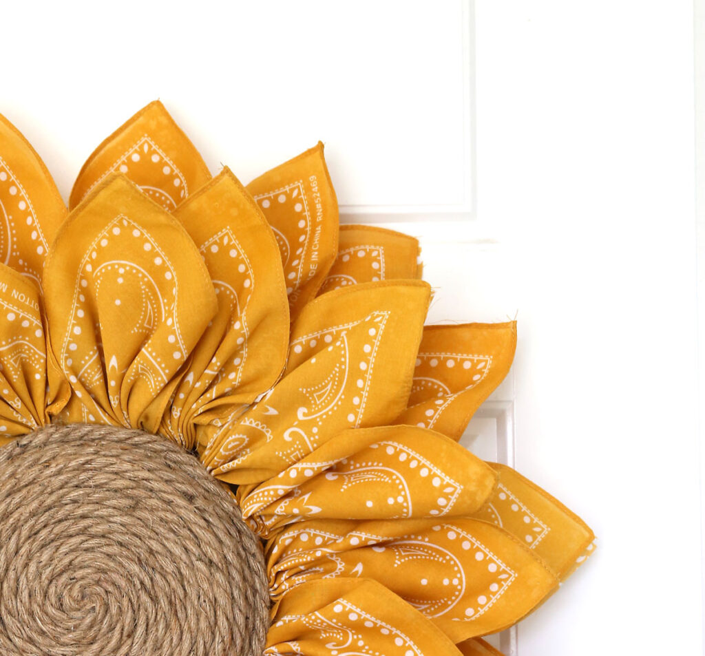 Sunflower Bandana Wreath - It's Always Autumn