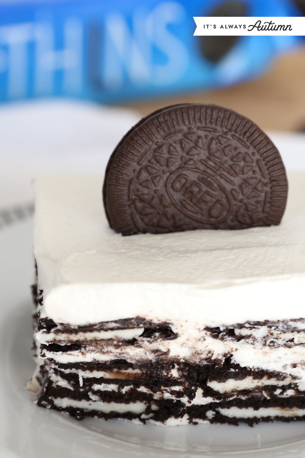 Oreo Icebox Cake - It's Always Autumn