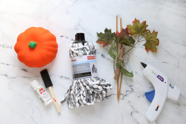 DIY Mop Head Pumpkins - It's Always Autumn