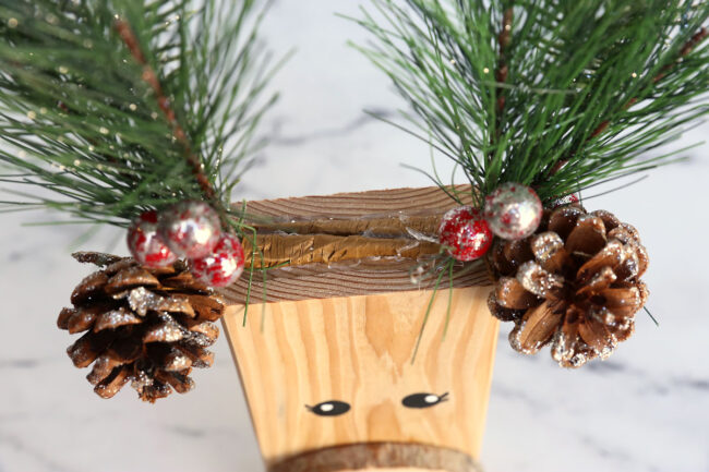 Wood Block Reindeer Craft - It's Always Autumn