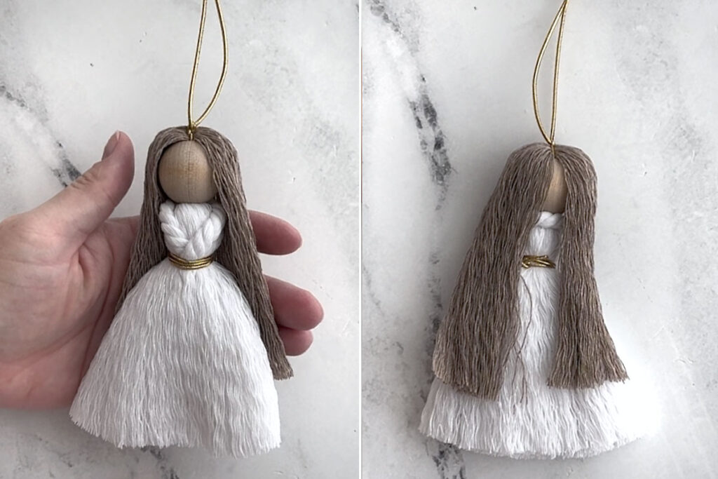 Easy Macrame Angel Ornament - It's Always Autumn