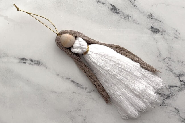 Easy Macrame Angel Ornament - It's Always Autumn