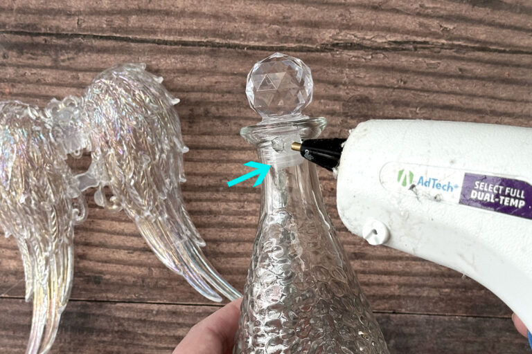 DIY Glass Bottle Angel - It's Always Autumn