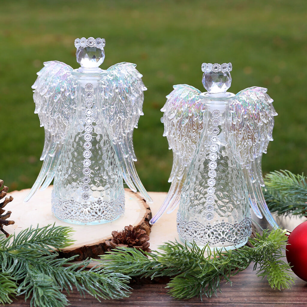 DIY Glass Bottle Angel - It's Always Autumn