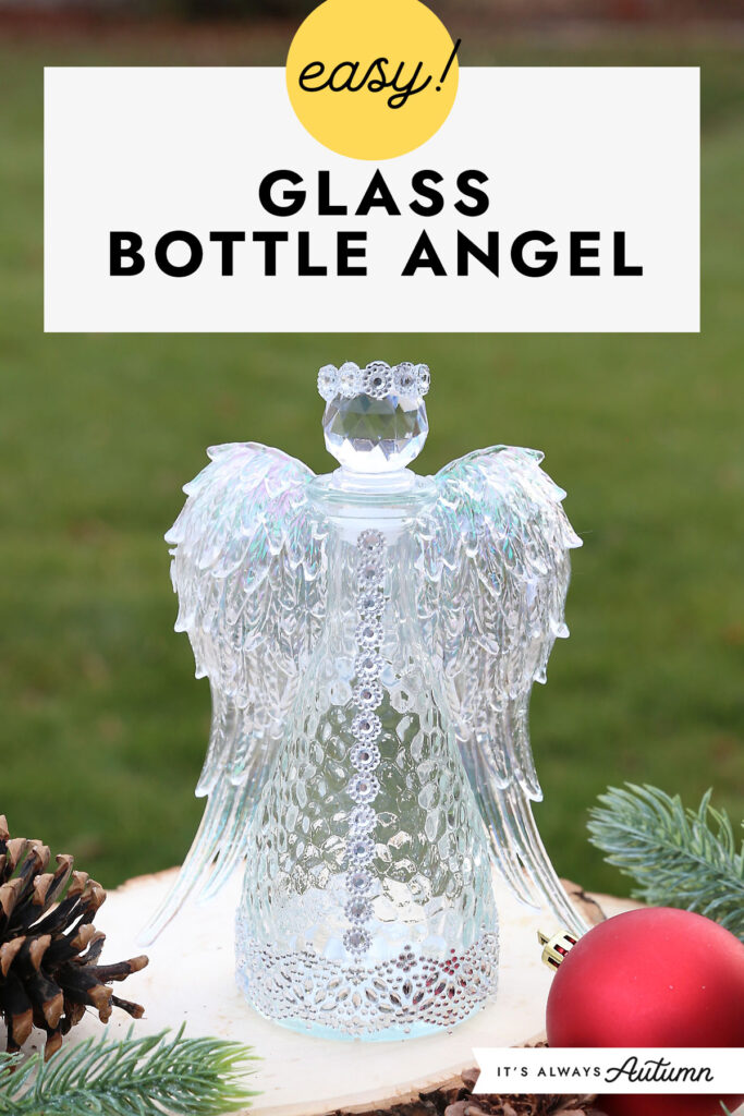 DIY Glass Bottle Angel - It's Always Autumn