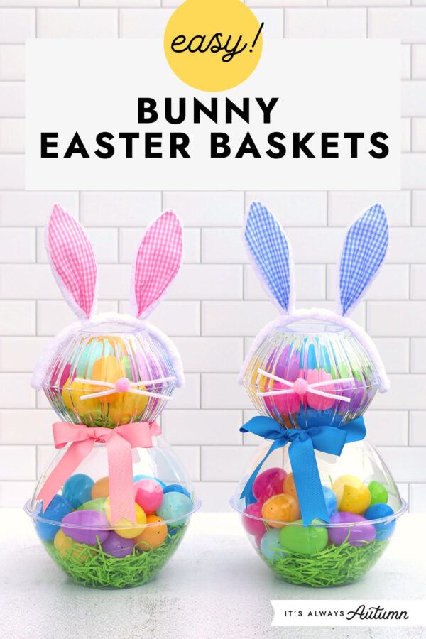 DIY Bunny Easter Basket - It's Always Autumn