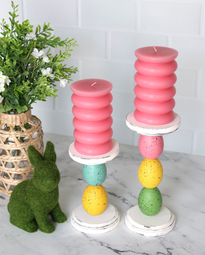 Easter Egg Candlesticks - It's Always Autumn