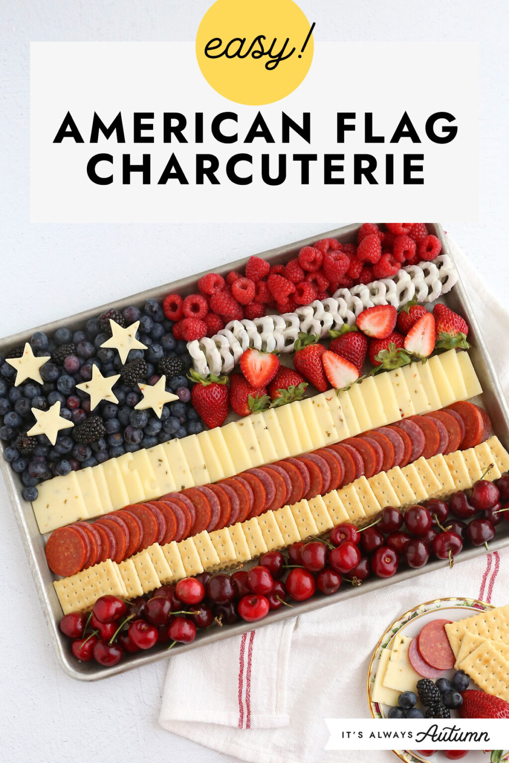 American Flag Charcuterie Board - It's Always Autumn