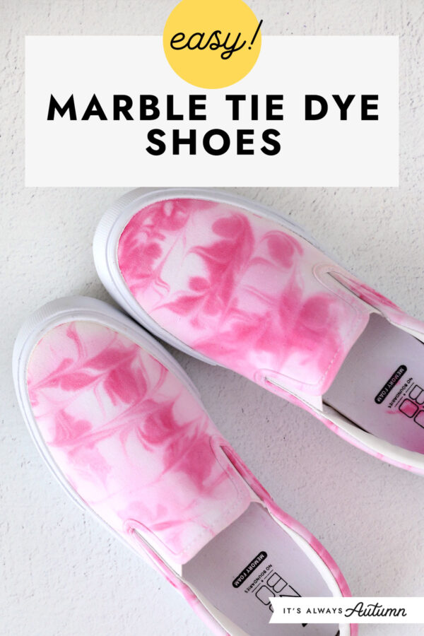 Marble Tie Dye Shoes - It's Always Autumn
