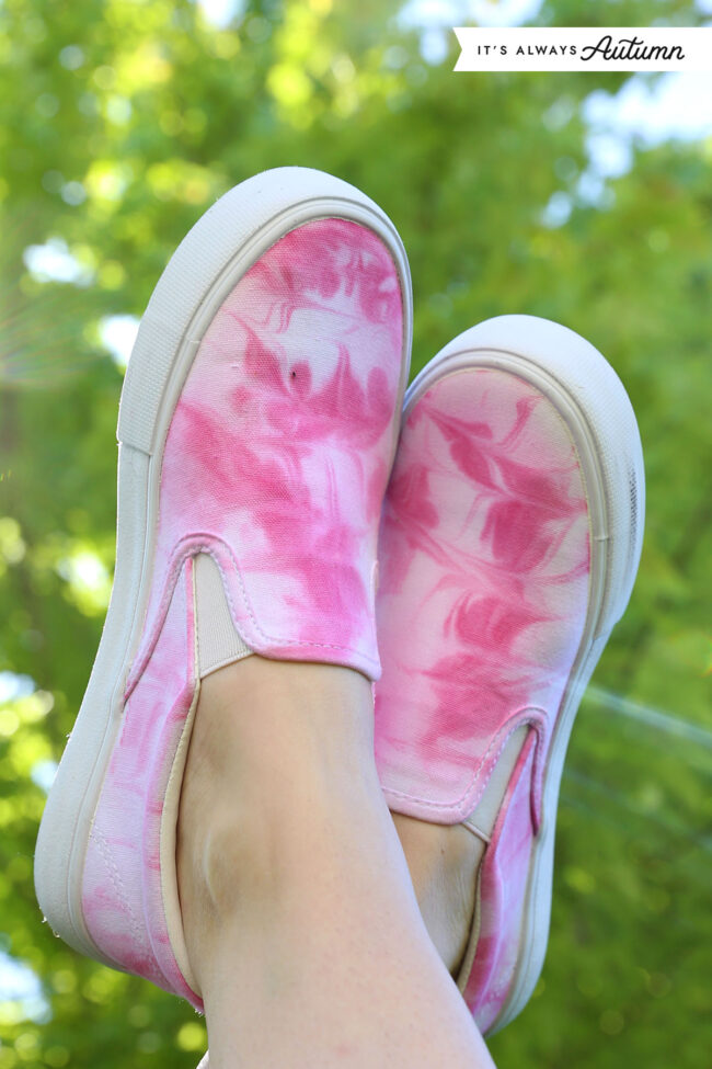 Marble Tie Dye Shoes - It's Always Autumn