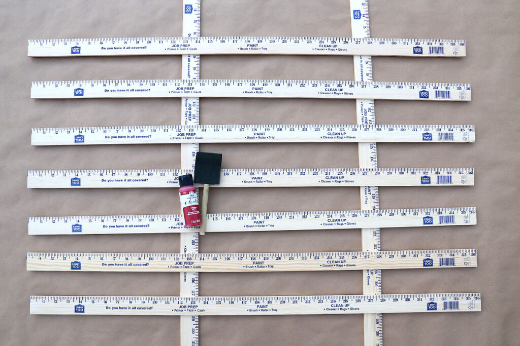DIY Yardstick American Flag - It's Always Autumn