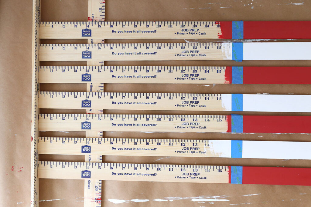 DIY Yardstick American Flag - It's Always Autumn