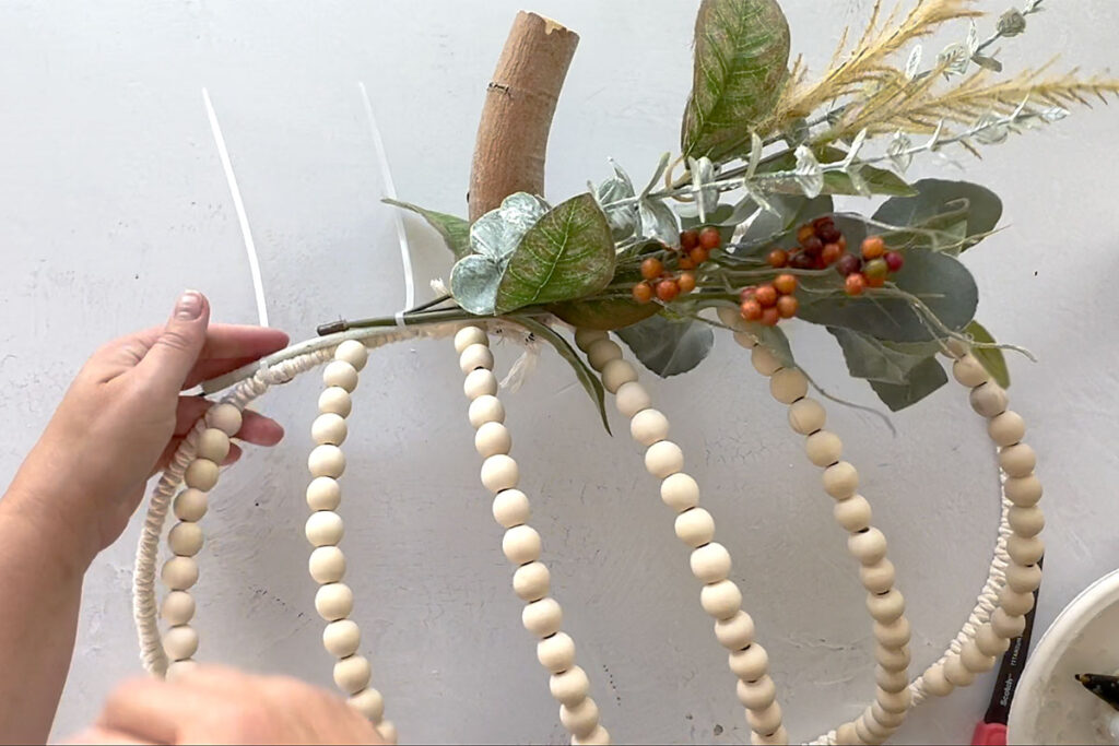 DIY Beaded Pumpkin Wreath - It's Always Autumn