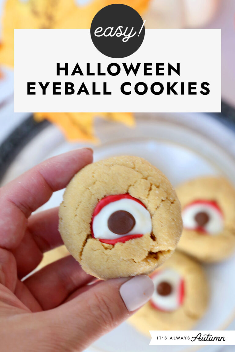 Halloween Eyeball Cookies - It's Always Autumn