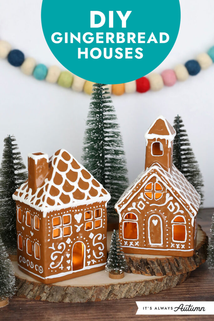 DIY Pottery Barn Gingerbread Houses - It's Always Autumn