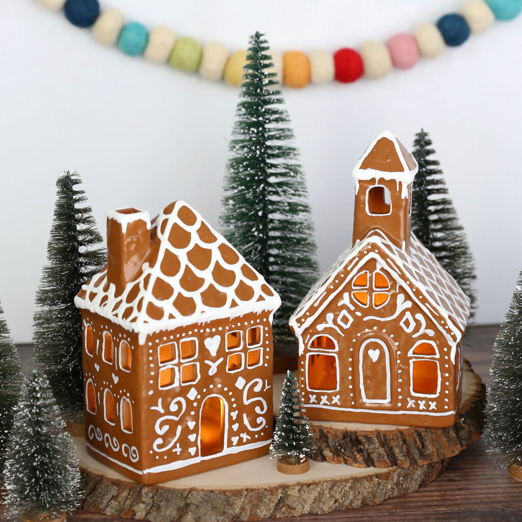 DIY Pottery Barn Gingerbread Houses - It's Always Autumn