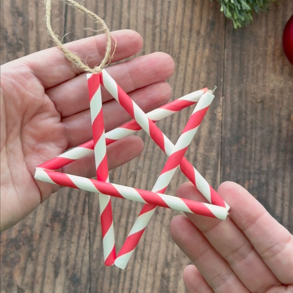 Paper Straw Star Ornaments - It's Always Autumn
