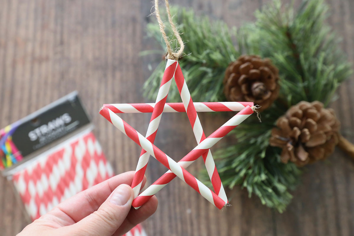 Paper Straw Star Ornaments - It's Always Autumn