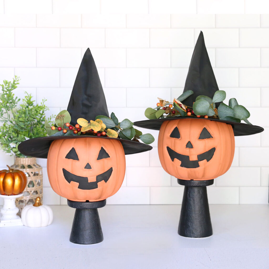 Plastic Pumpkin Bucket Makeover - It's Always Autumn