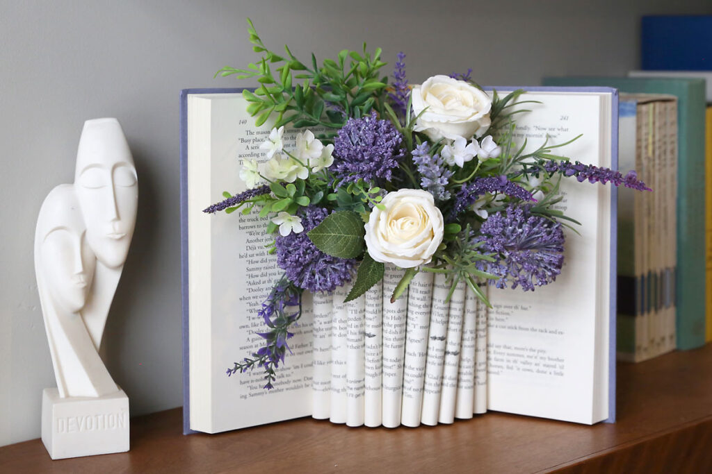 DIY Folded Book Vase - It's Always Autumn