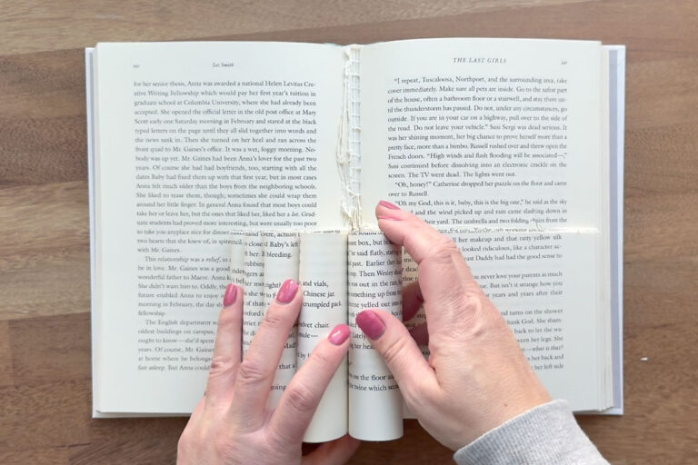 DIY Folded Book Vase - It's Always Autumn
