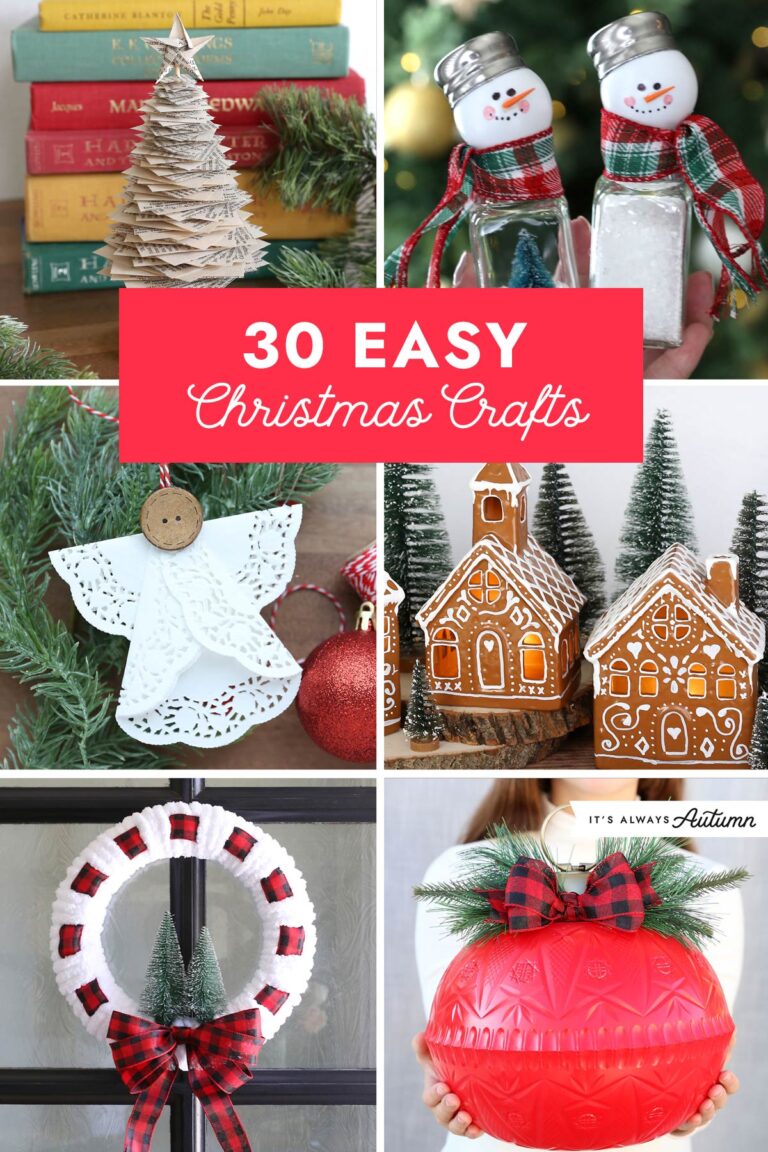 30 Easy Christmas Crafts for Adults - It's Always Autumn
